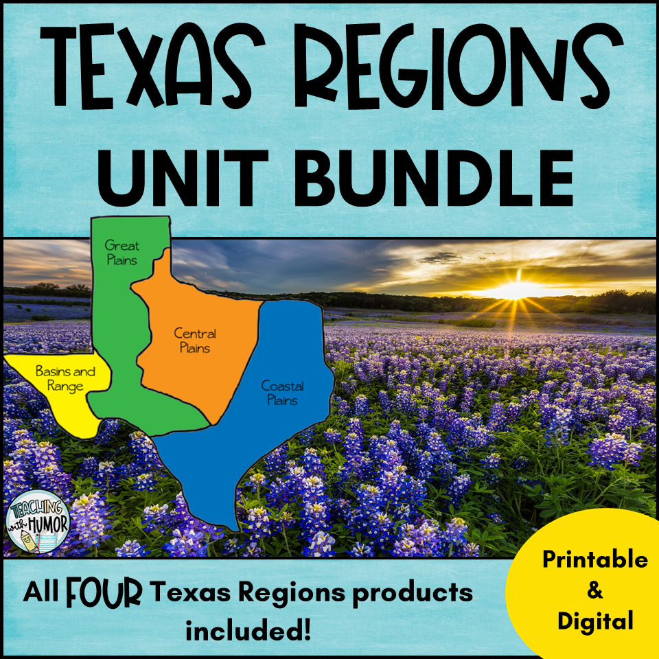 Texas Regions Unit BUNDLE - Amped Up Learning
