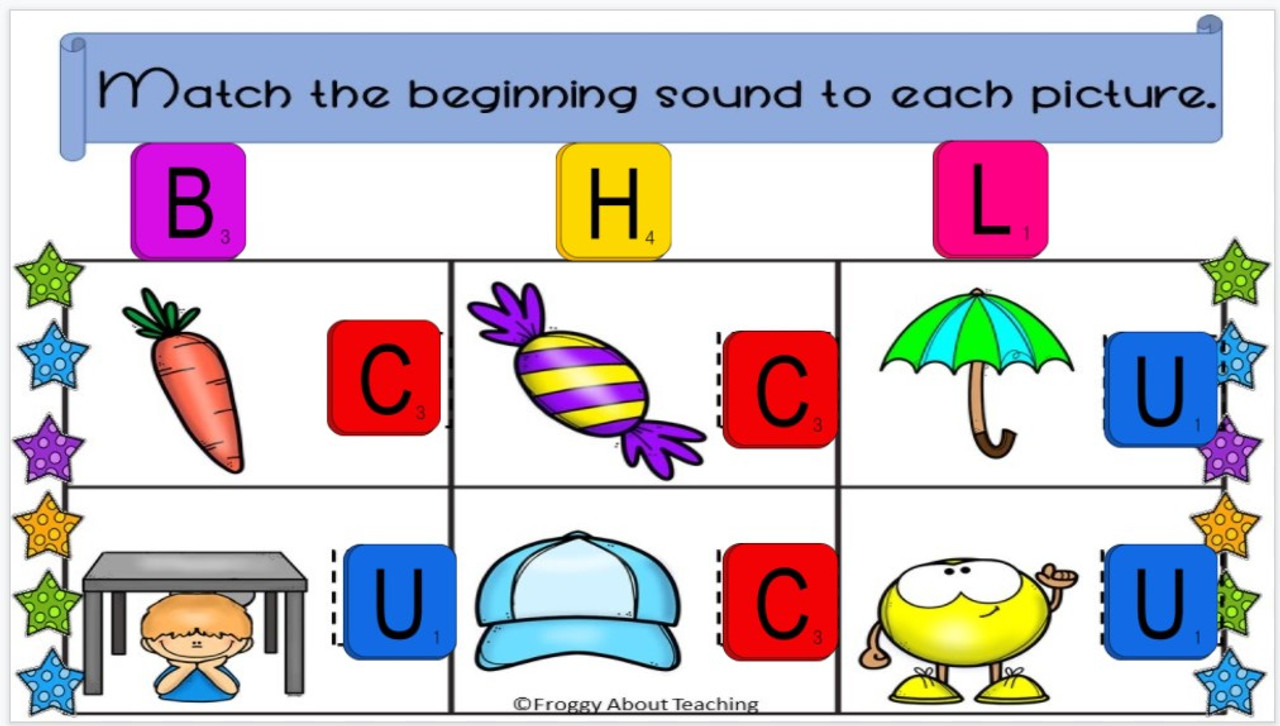 Beginning Sounds Google Slides Set 3