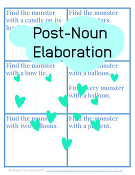 Post-noun Elaboration - Monster Party