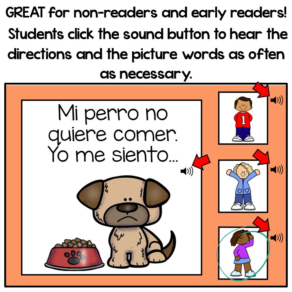 BOOM Cards Identifying emotions-Las emociones (Distance Learning)