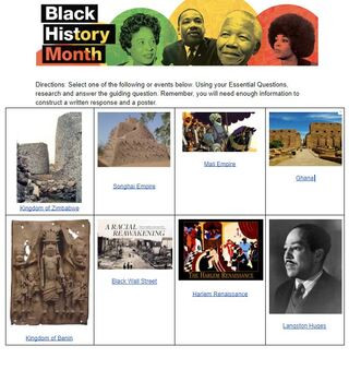 Black History Month Research Project