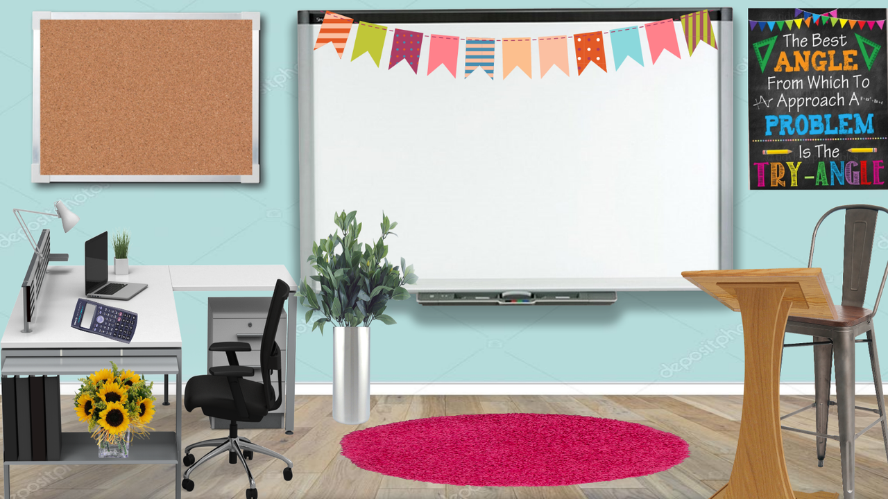Bitmoji Classroom Editable (Math Room)