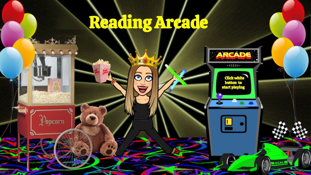 Bitmoji Classroom - Reading & Math Arcade K-4 Template