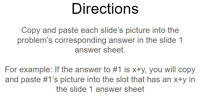Adding and Subtracting Polynomials: Google Slides Picture Puzzle - 20 Problems