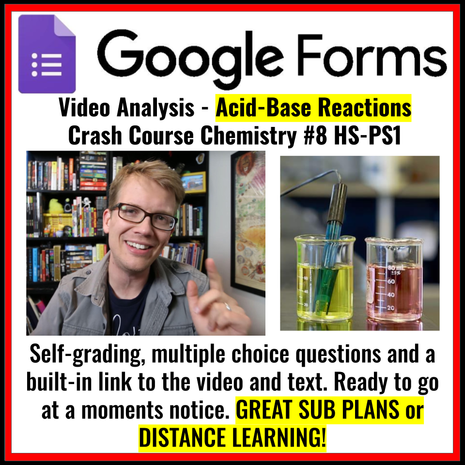 Video Analysis - Acid-Base Reactions in Solution Crash Course Chemistry 8