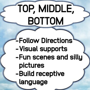 Follow Directions - Top, Middle, Bottom + Visual Supports