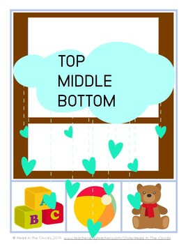 Follow Directions - Top, Middle, Bottom + Visual Supports
