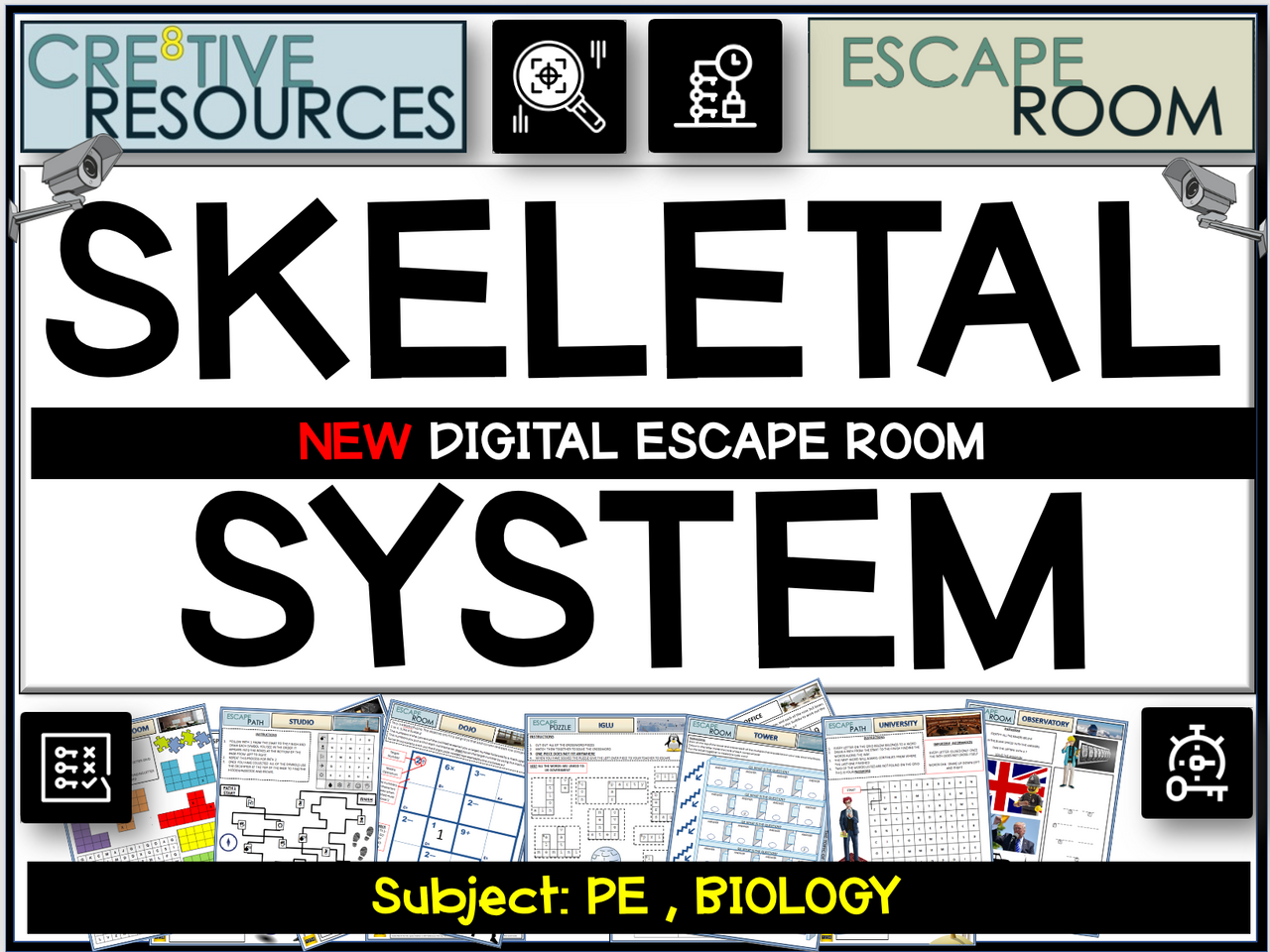 Skeletal System Escape Room - Amped Up Learning