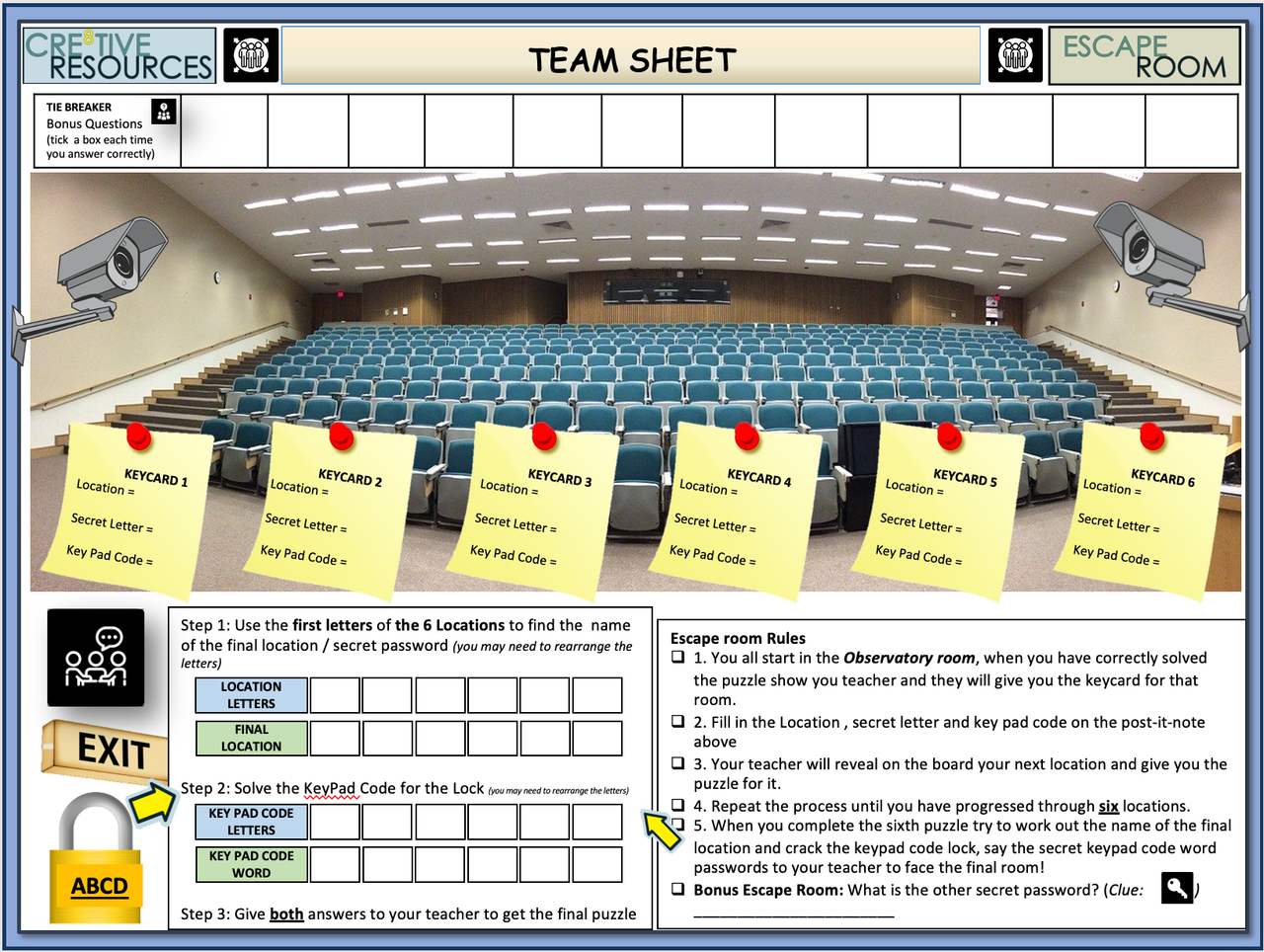 Sequence and Series Maths Escape Room - Amped Up Learning