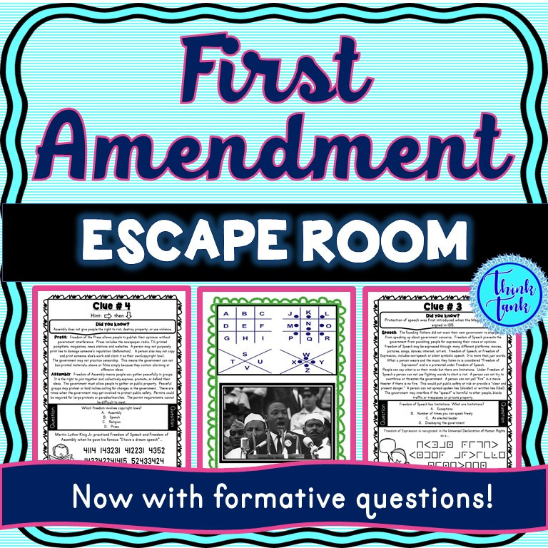 First Amendment ESCAPE ROOM! - Amped Up Learning