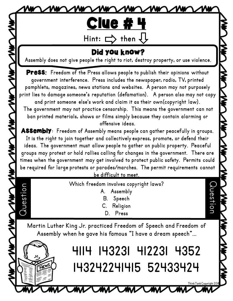 First Amendment ESCAPE ROOM! - Amped Up Learning