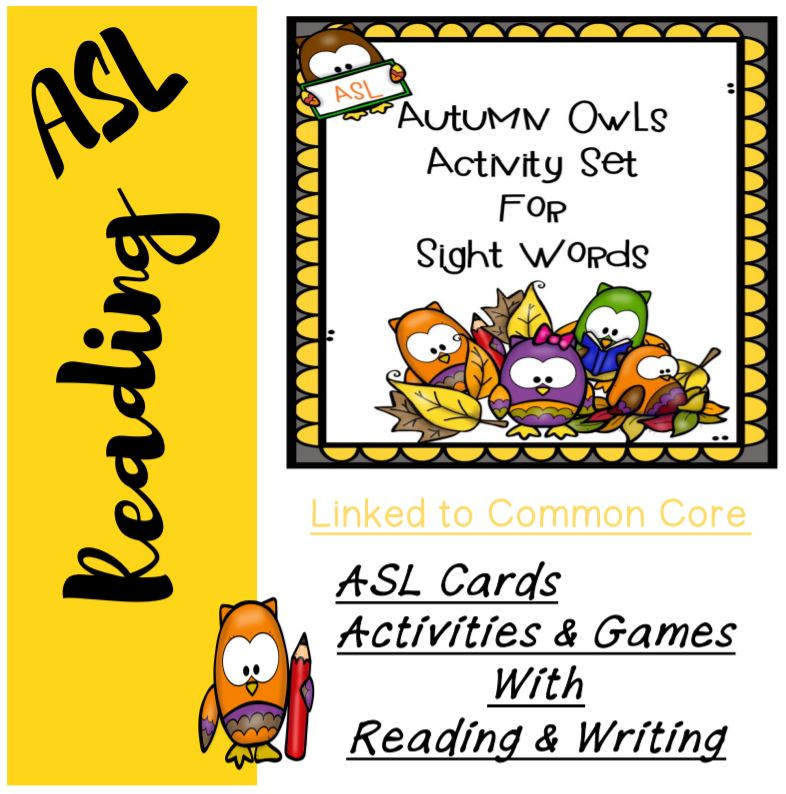 ASL Autumn Owls Primer Set 1