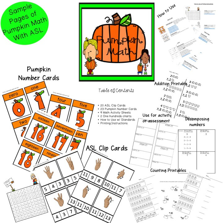 ASL Pumpkin Math