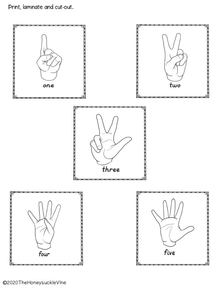 ASL Fall Numbers Games & Printables Bundle 1-10 and 11-20