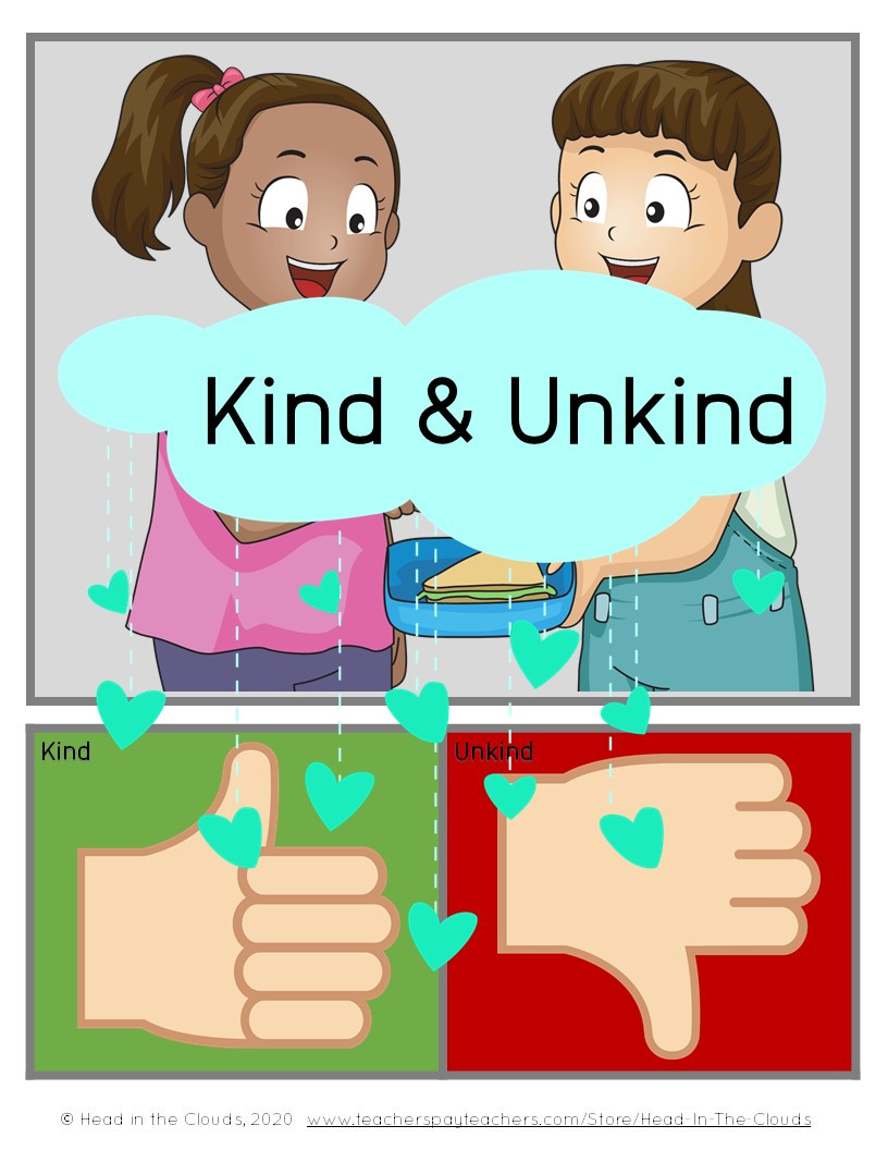 Kind & Unkind Behavior Identification & Discussion Activity - Amped Up ...