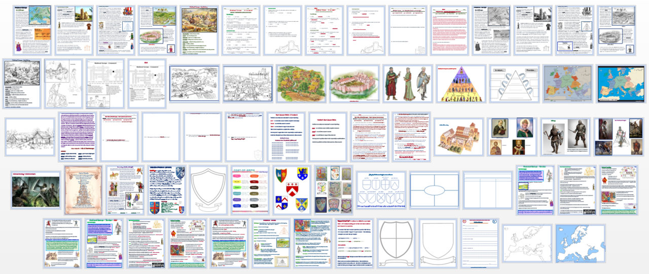 Medieval Europe + Assessments - Amped Up Learning