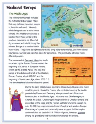 Medieval Europe + Assessments - Amped Up Learning