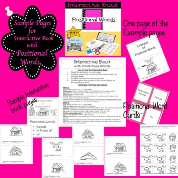 Interactive Book with Positional Words