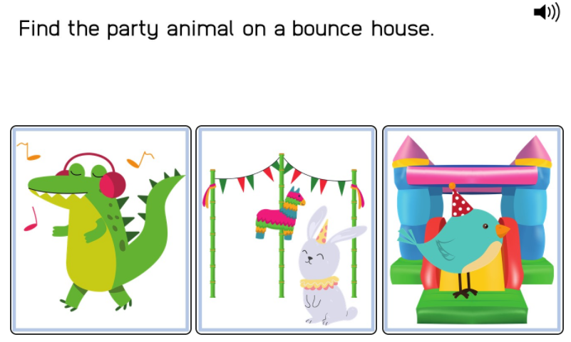 Post-Noun Elaboration: Party Animals - Boom Cards™