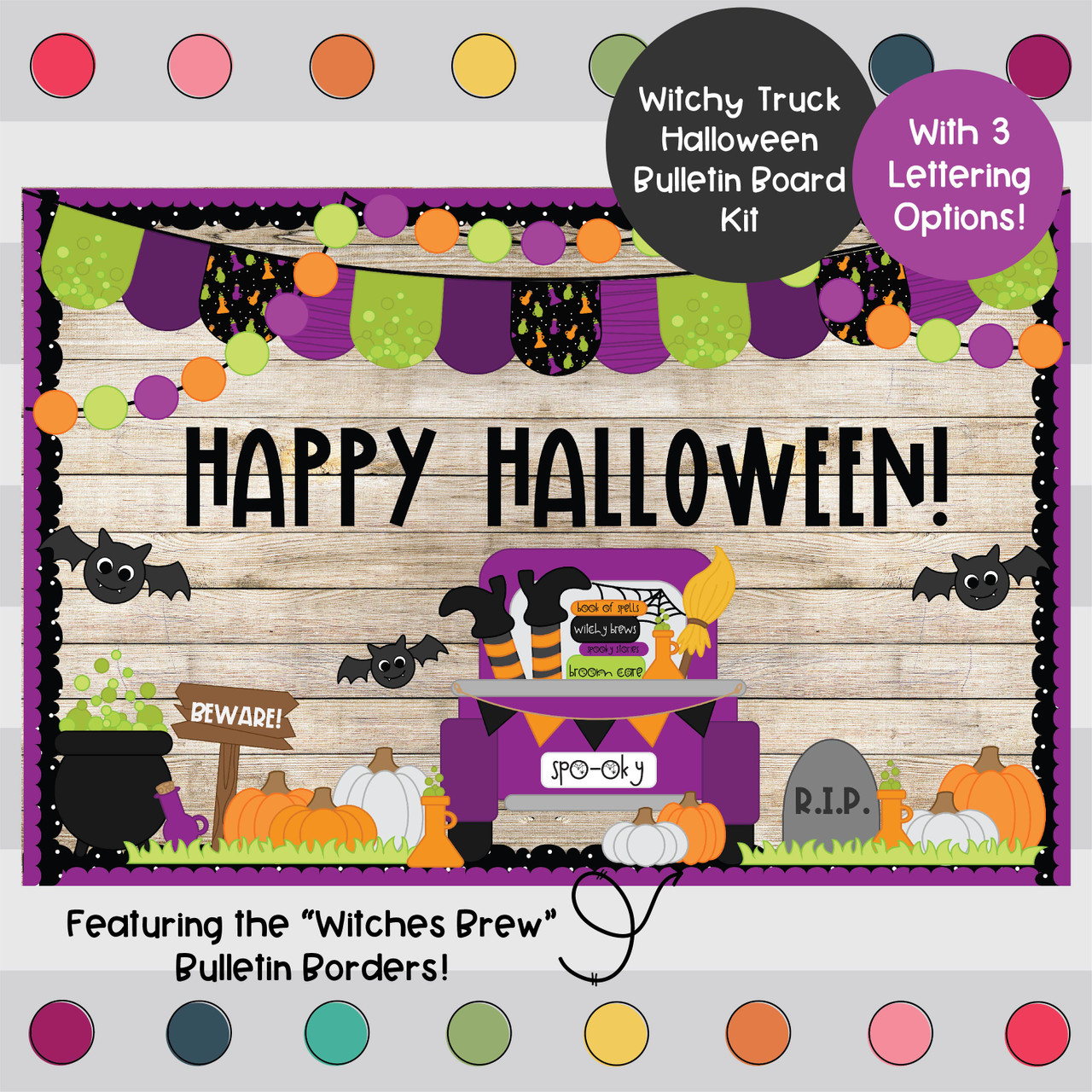 Spooktacular Halloween Bulletin Board Kit