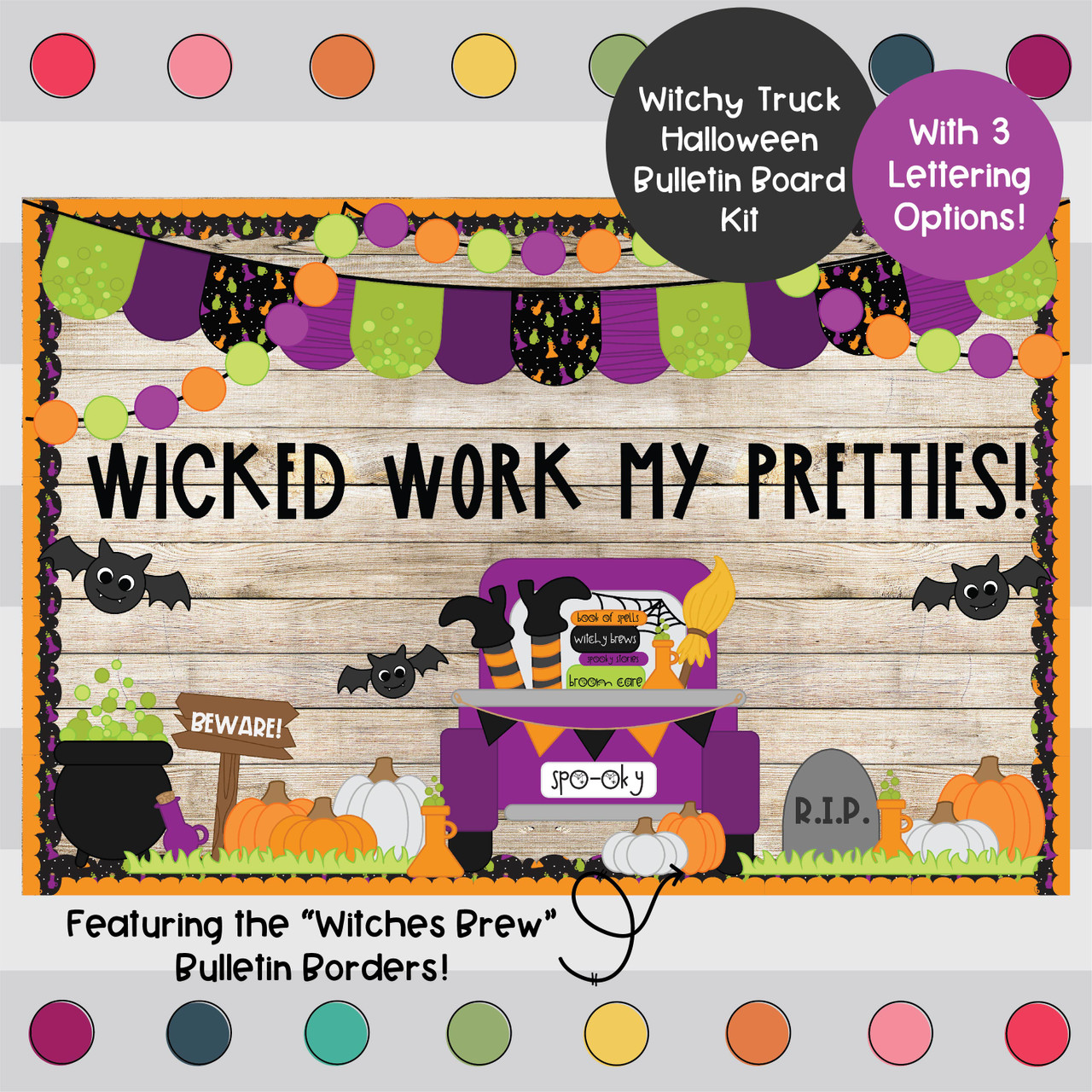 Spooktacular Halloween Bulletin Board Kit