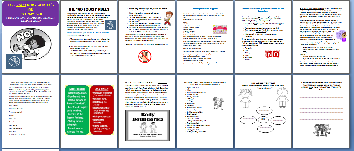 It's Your Body and It is OK to Say NO! - Amped Up Learning