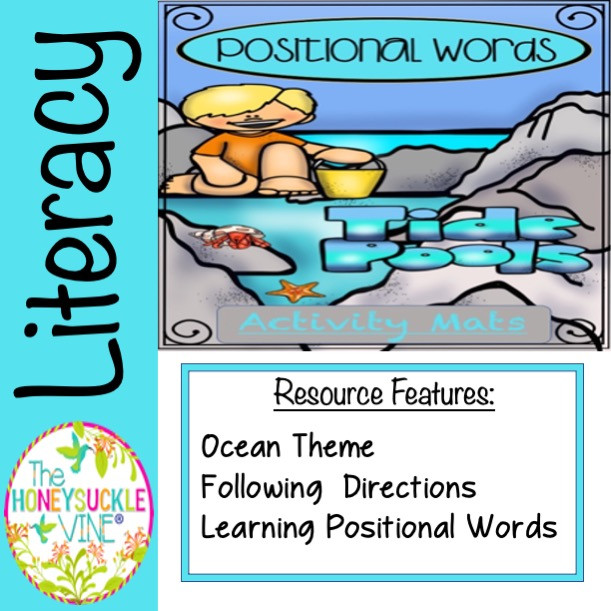 Following Directions with Positional Words Tide Pools
