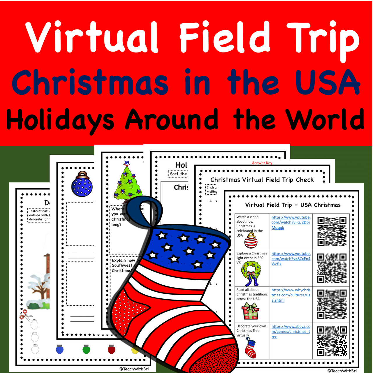 Holidays Around the World Virtual Field Trip- USA Christmas