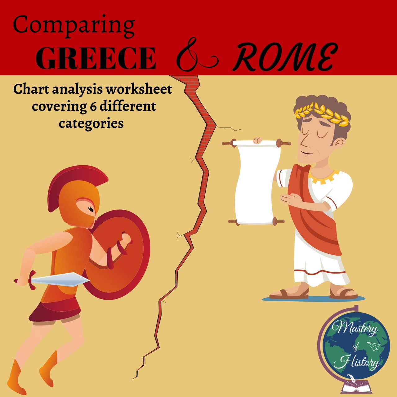 Comparing Greece & Rome Chart - Amped Up Learning