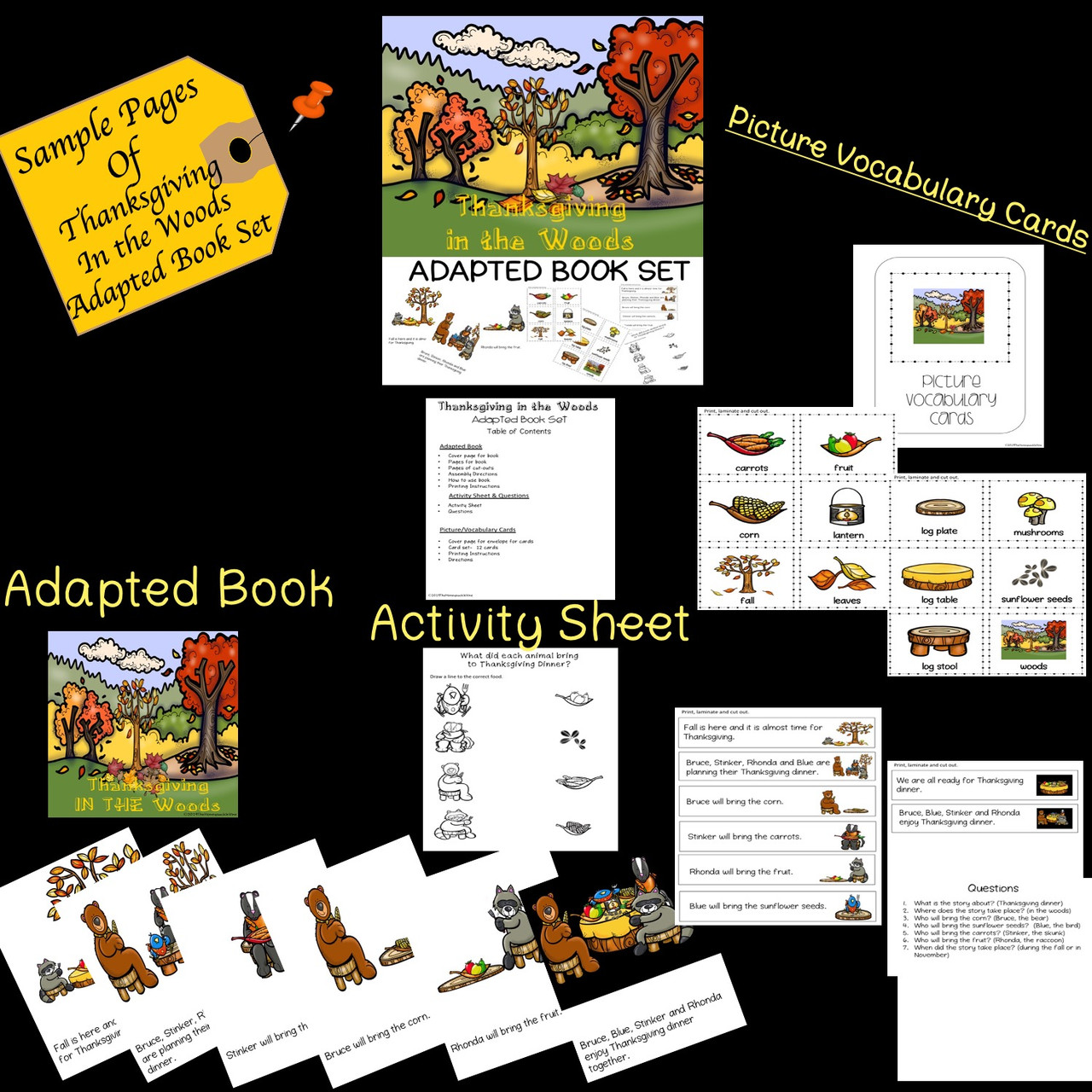 Thanksgiving Adapted Book Set - Amped Up Learning