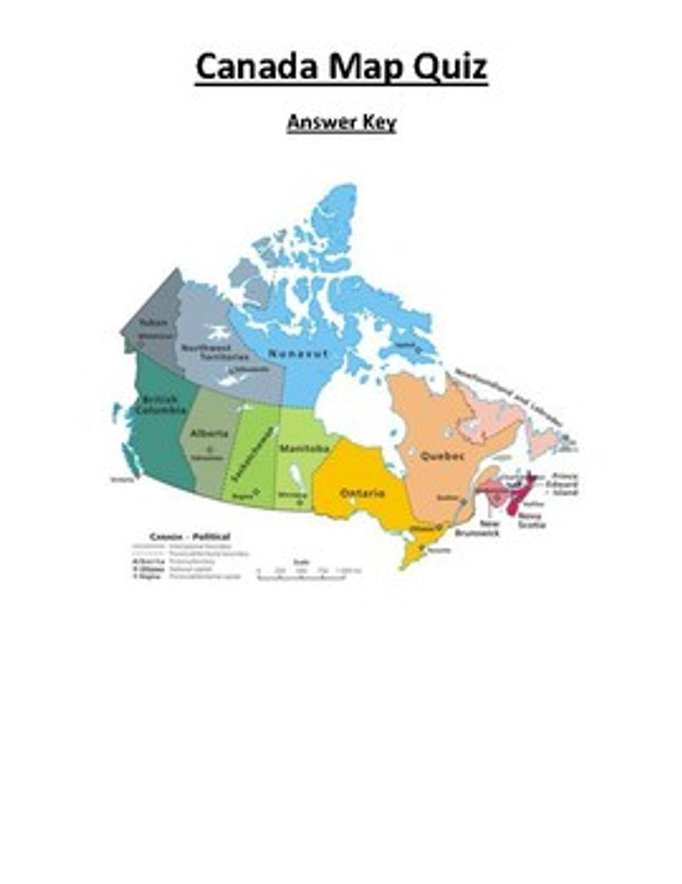 Canada Map Quiz - Amped Up Learning