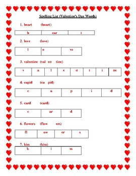 Holiday Spelling Lists - Amped Up Learning