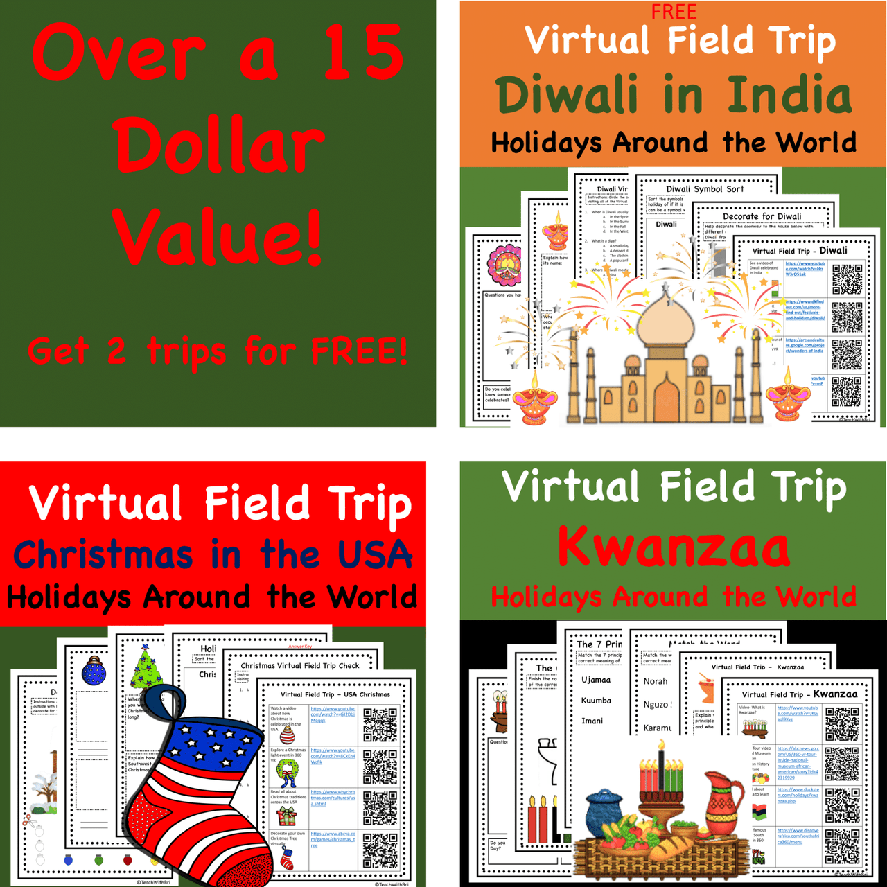 Digital Version - Holidays Around the World Virtual Field Trips ...