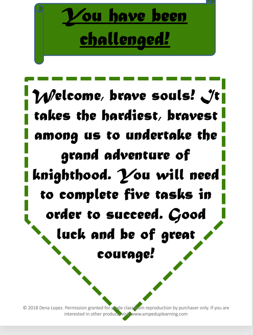 On the Quest to Knighthood Project - Amped Up Learning