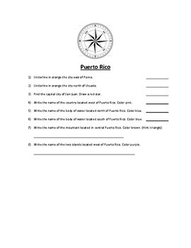 Puerto Rico Map Scavenger Hunt - Amped Up Learning