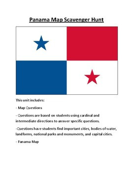 Panama Map Scavenger Hunt - Amped Up Learning