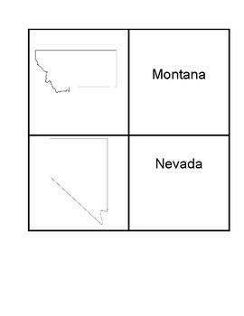 USA West Region Match Game - Amped Up Learning