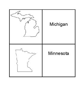 USA Midwest Region Match Game - Amped Up Learning