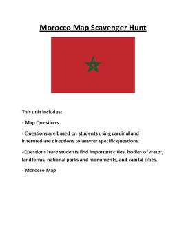 Morocco Map Scavenger Hunt - Amped Up Learning