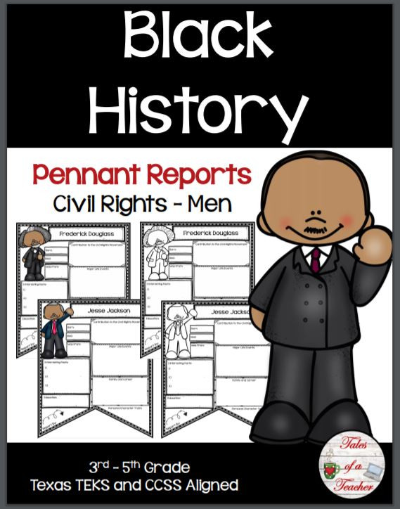 Civil Rights Men Pennant Reports ~ Black History - Amped Up Learning