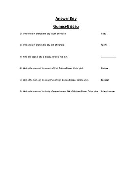 Guinea-Bissau Map Scavenger Hunt - Amped Up Learning
