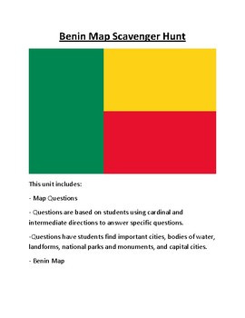 Benin Map Scavenger Hunt - Amped Up Learning