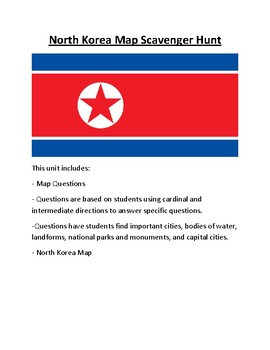 North Korea and South Korea Map Scavenger Hunt - Amped Up Learning