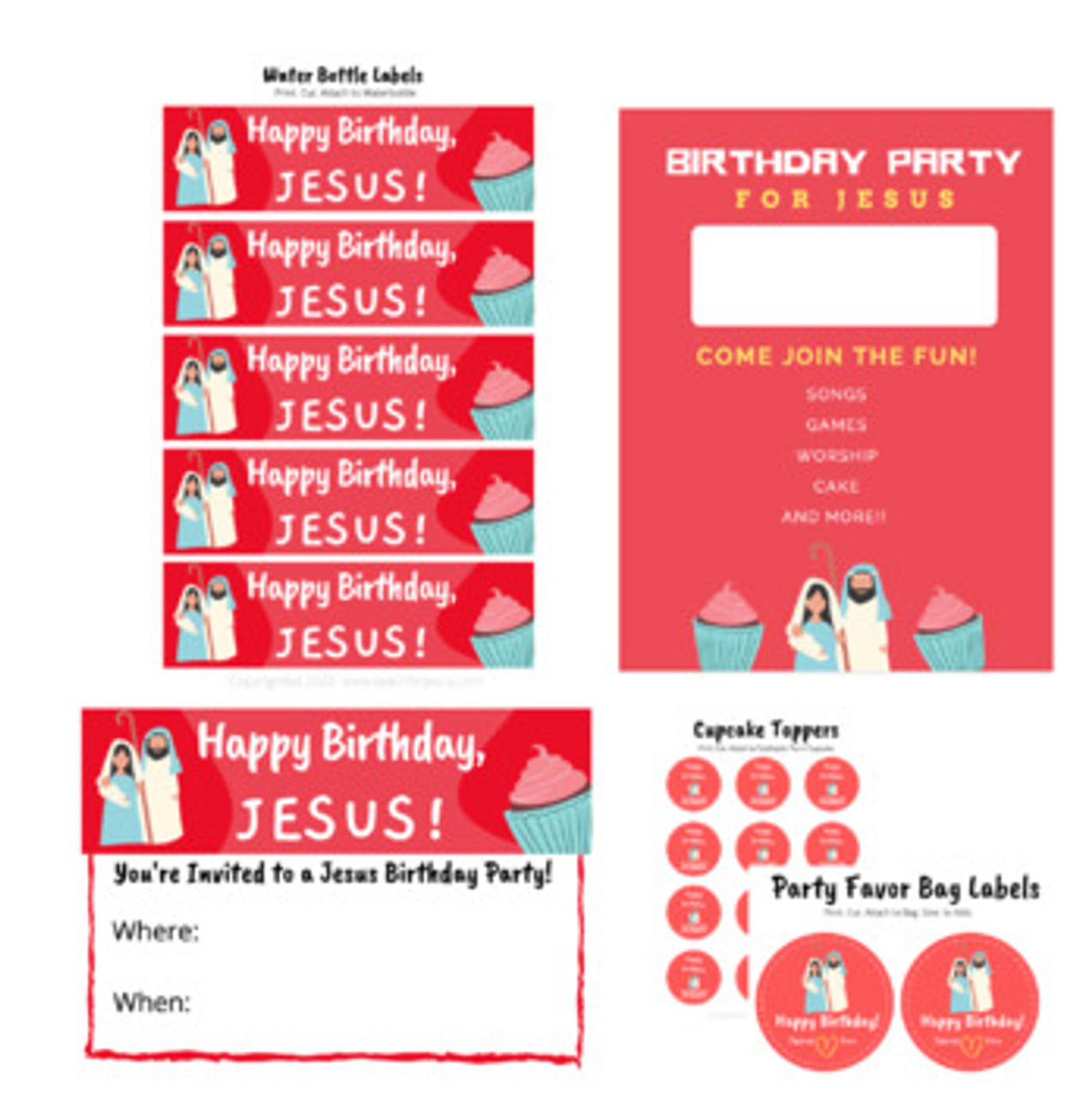 Jesus Birthday Party | Complete Christmas Party Package - Amped Up Learning