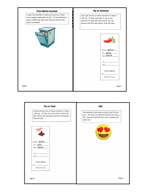 Problem Solving with Percents