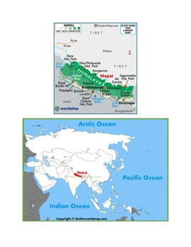 Nepal Map Scavenger Hunt - Amped Up Learning