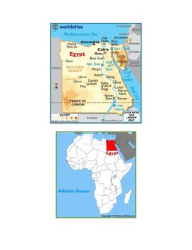 Egypt Map Scavenger Hunt - Amped Up Learning