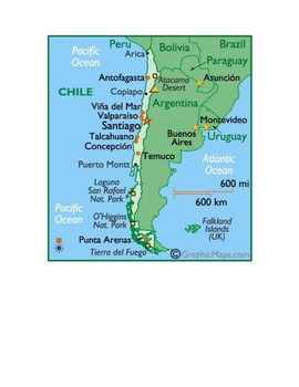 Chile Map Scavenger Hunt - Amped Up Learning