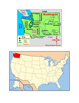 Washington Map Scavenger Hunt - Amped Up Learning