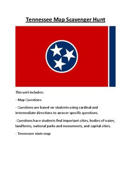 Tennessee Map Scavenger Hunt - Amped Up Learning